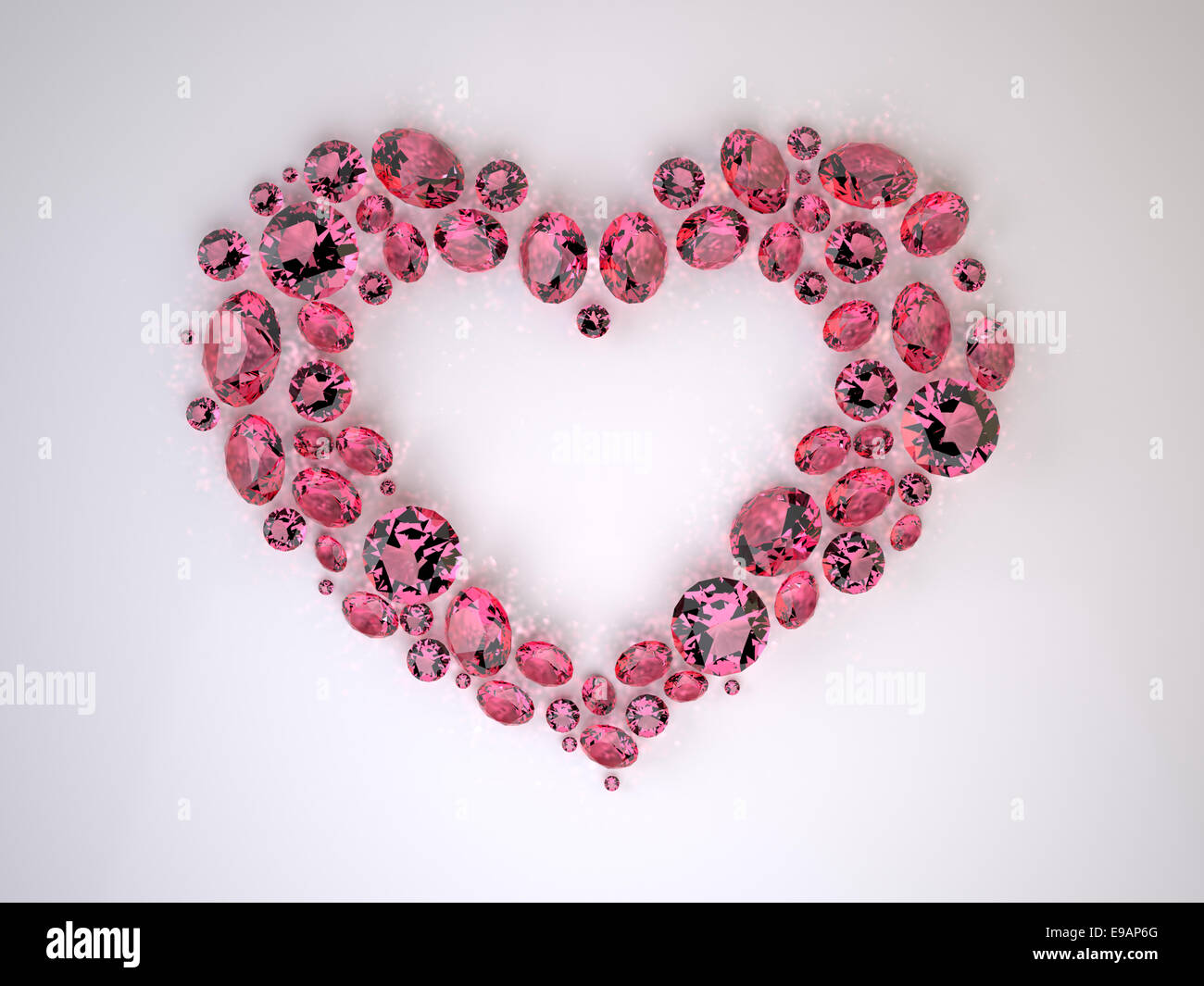 Heart of Diamonds Stock Photo - Alamy