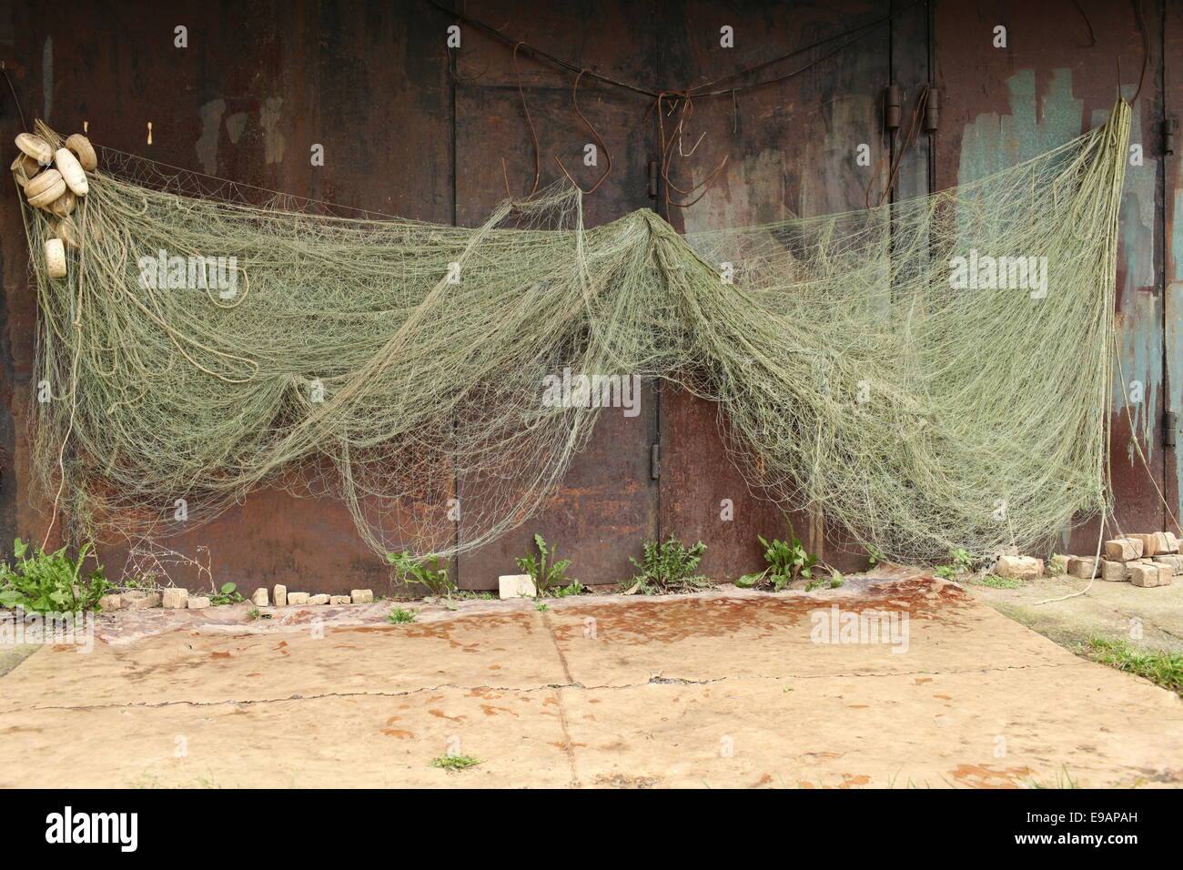 Dirty fishing net hi-res stock photography and images - Alamy