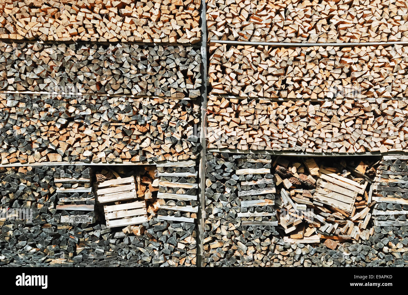 Stack of firewood Stock Photo - Alamy