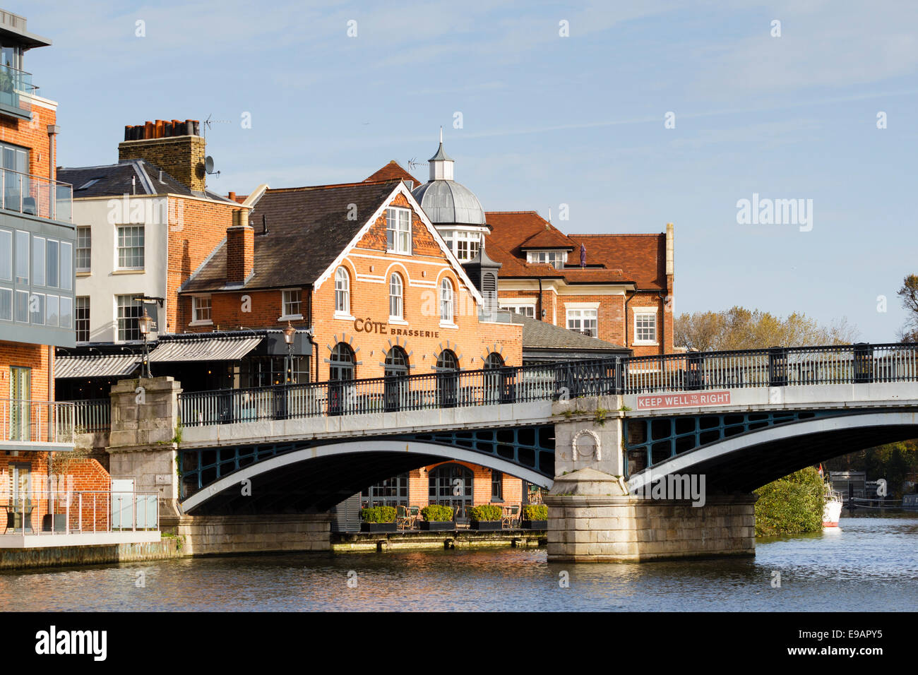 River Thames at Windsor/Eton with Cote Brasserie, Berkshire,England,UK ...