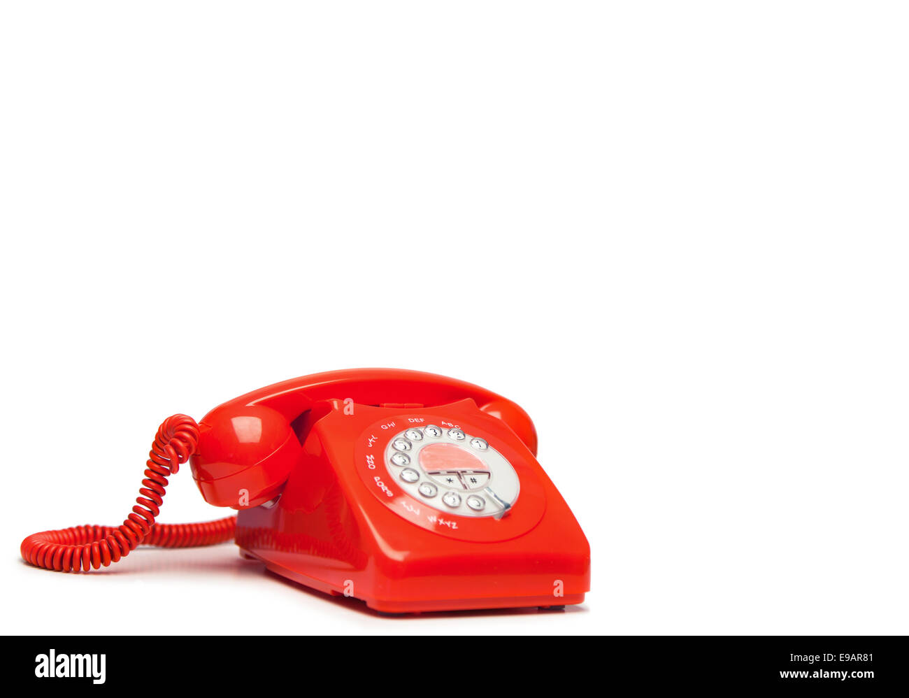 Fashion red phone Stock Photo - Alamy