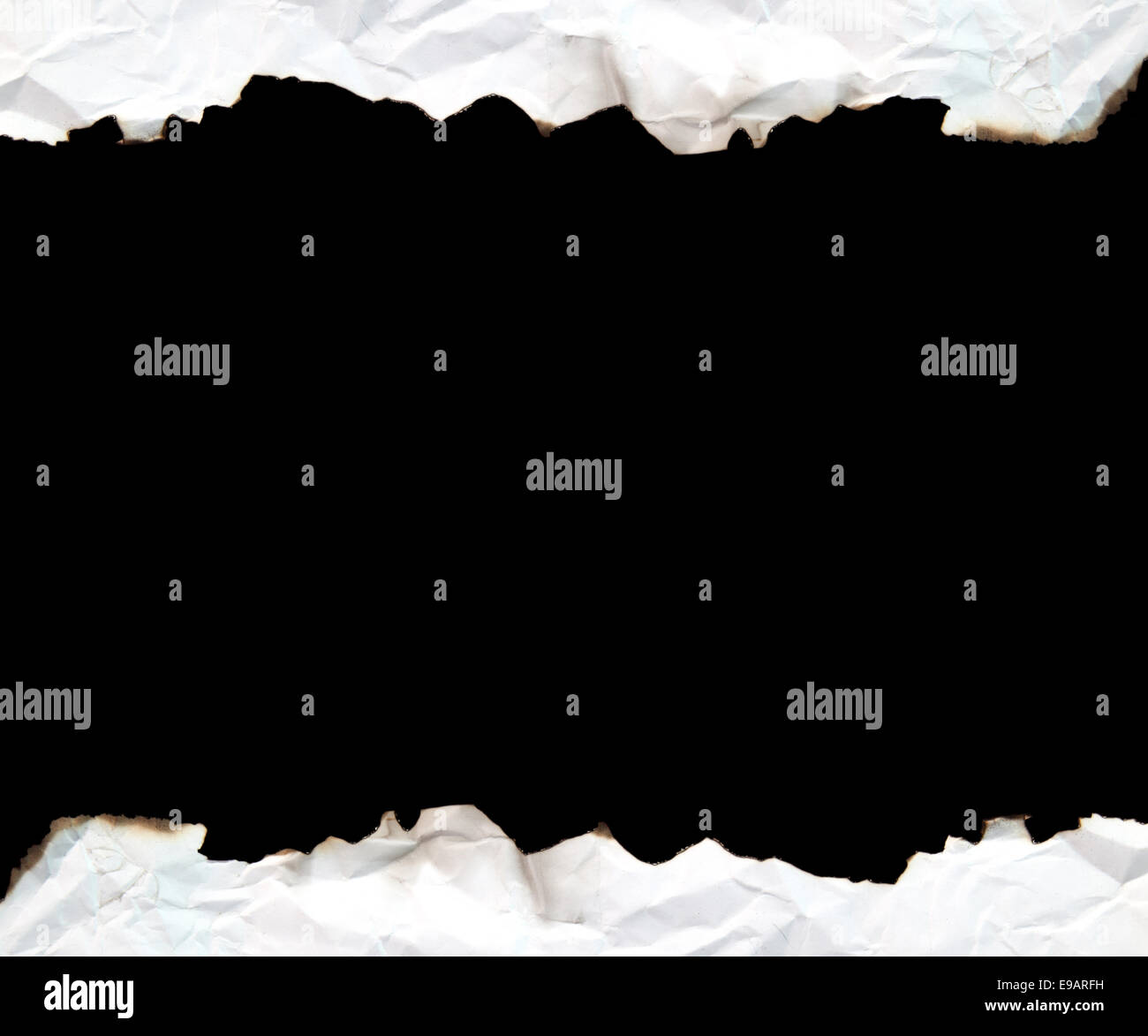 Crumpled paper text break hi-res stock photography and images - Alamy