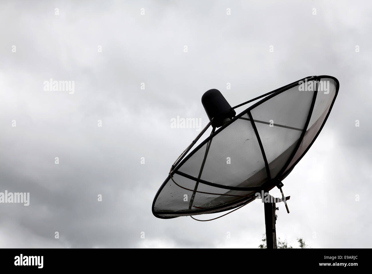 Satellite Dish with cloud Stock Photo - Alamy