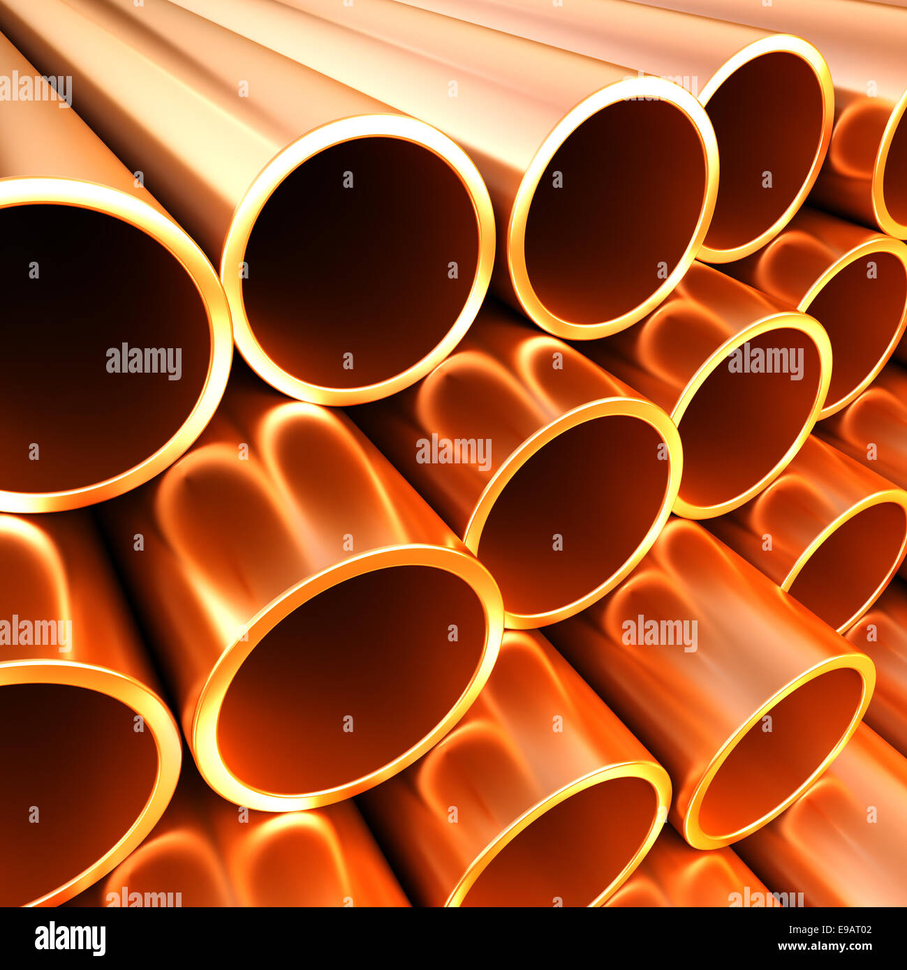 3d copper pipes cross section hi-res stock photography and images - Alamy