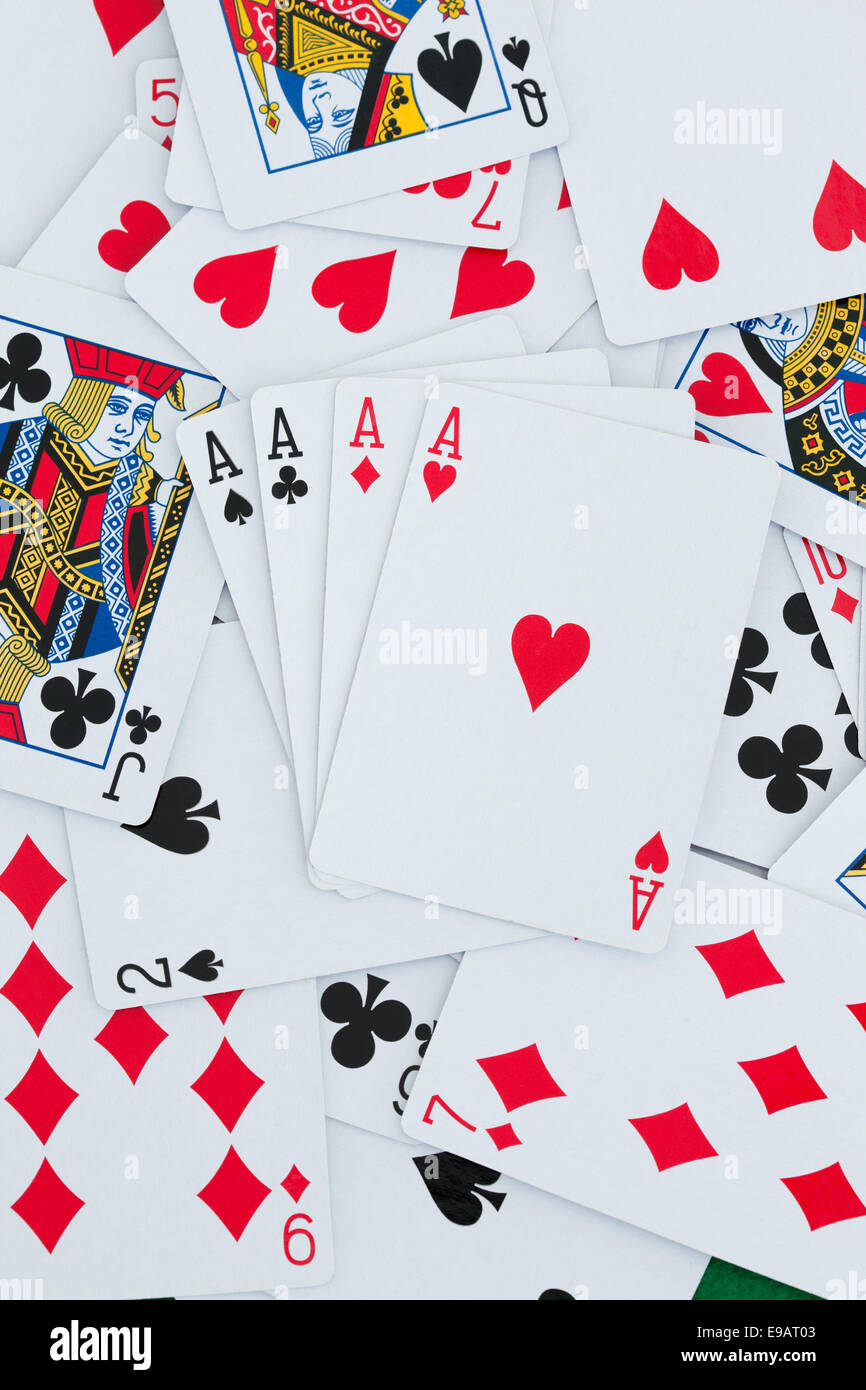 Playing cards background Stock Photo - Alamy