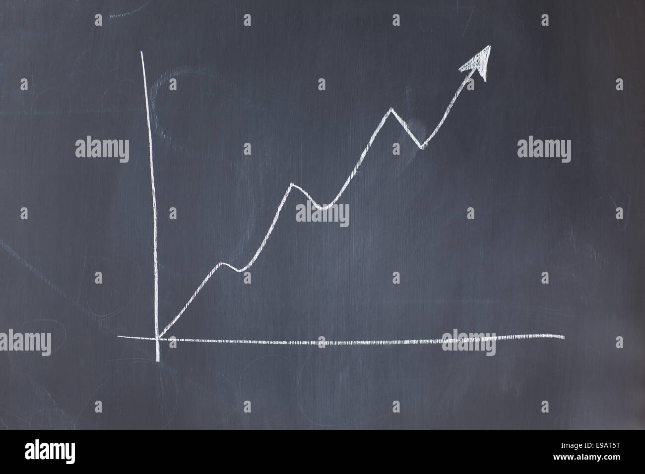 Irregular curve on a blackboard Stock Photo - Alamy