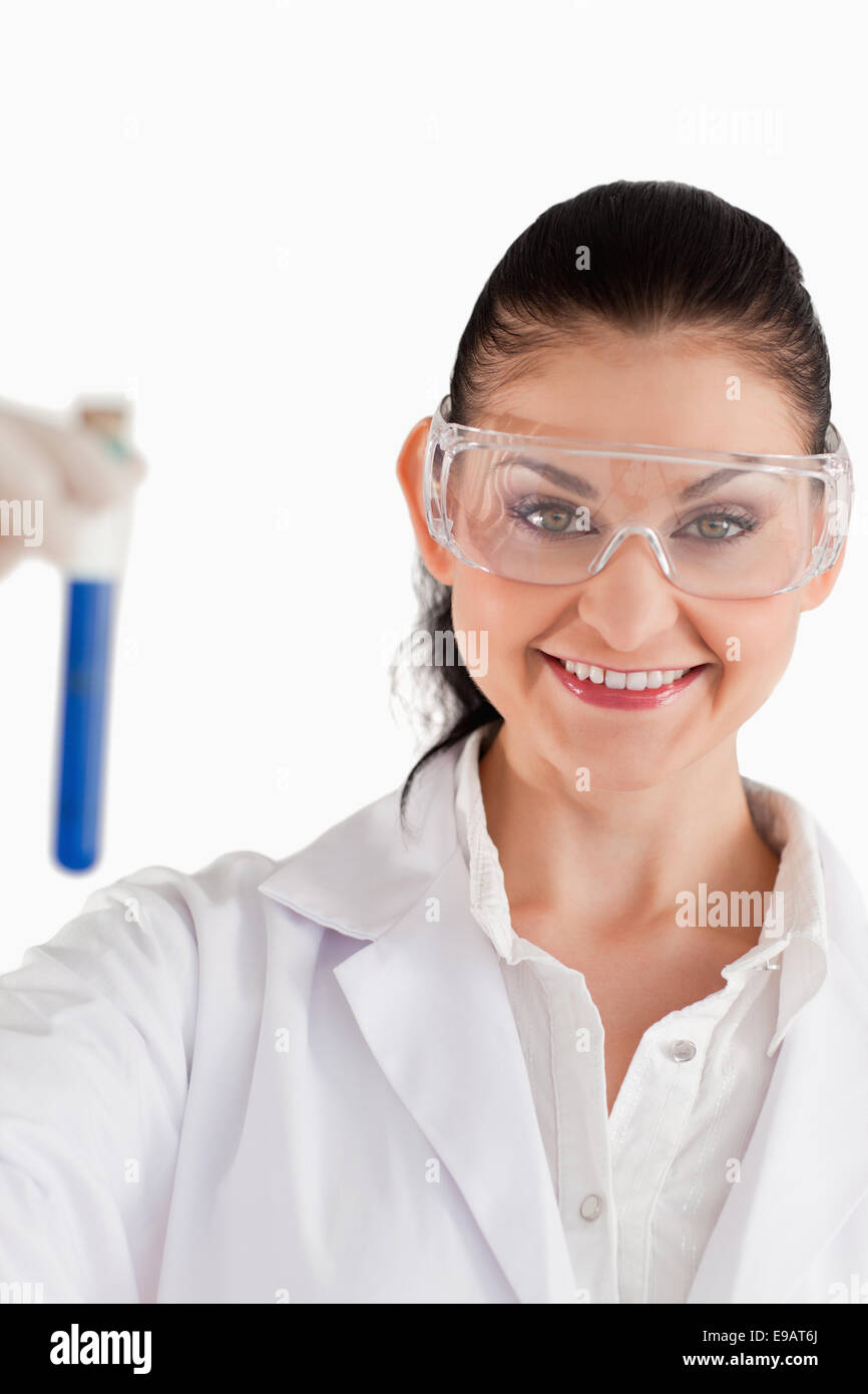 Smiling scientist looking at the camera Stock Photo - Alamy Smiling scientist looking at the camera Stock Photo - Alamy