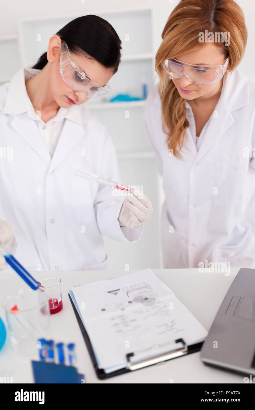 Two scientists conducting an experiment Stock Photo - Alamy
