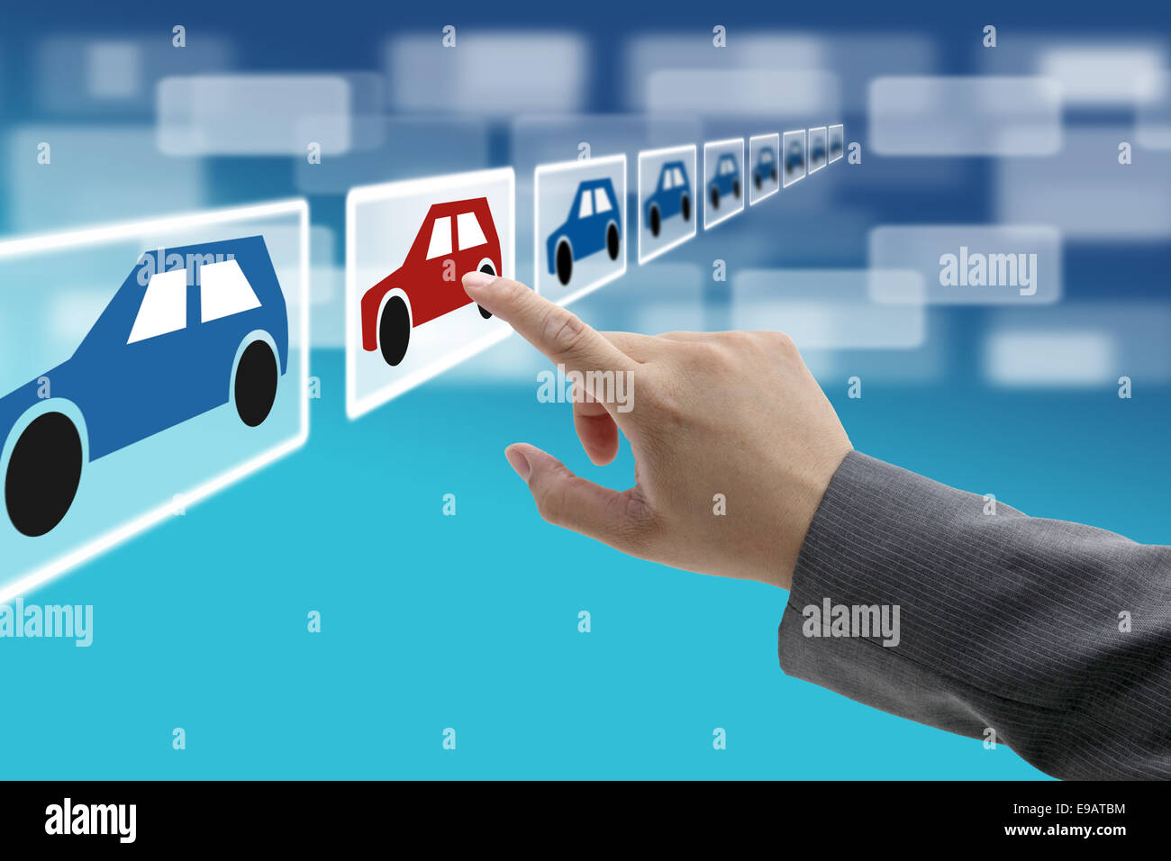 electronic commerce car showroom Stock Photo - Alamy