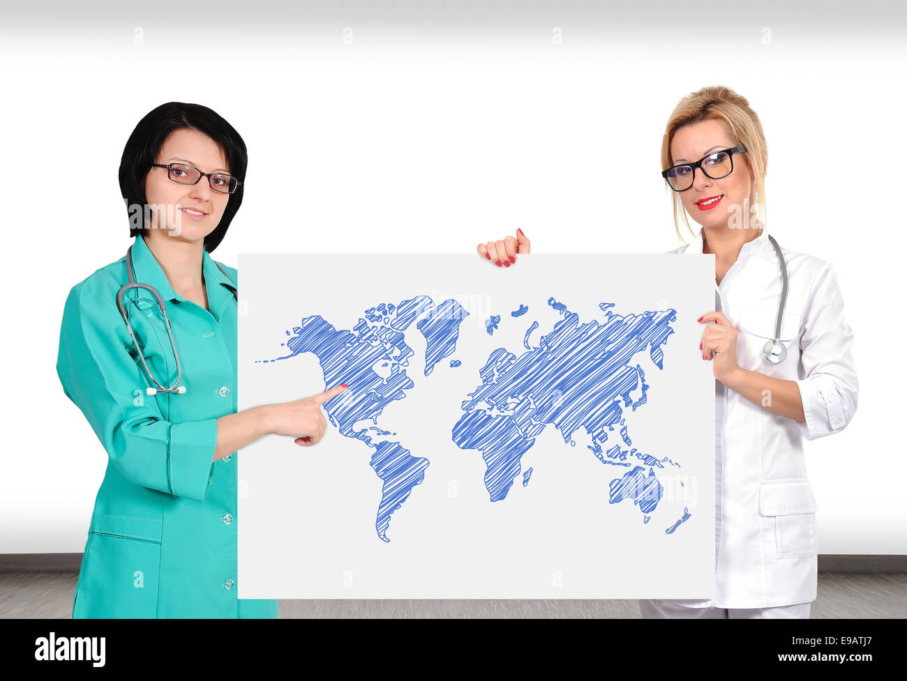 Hospital map asia hi-res stock photography and images - Alamy