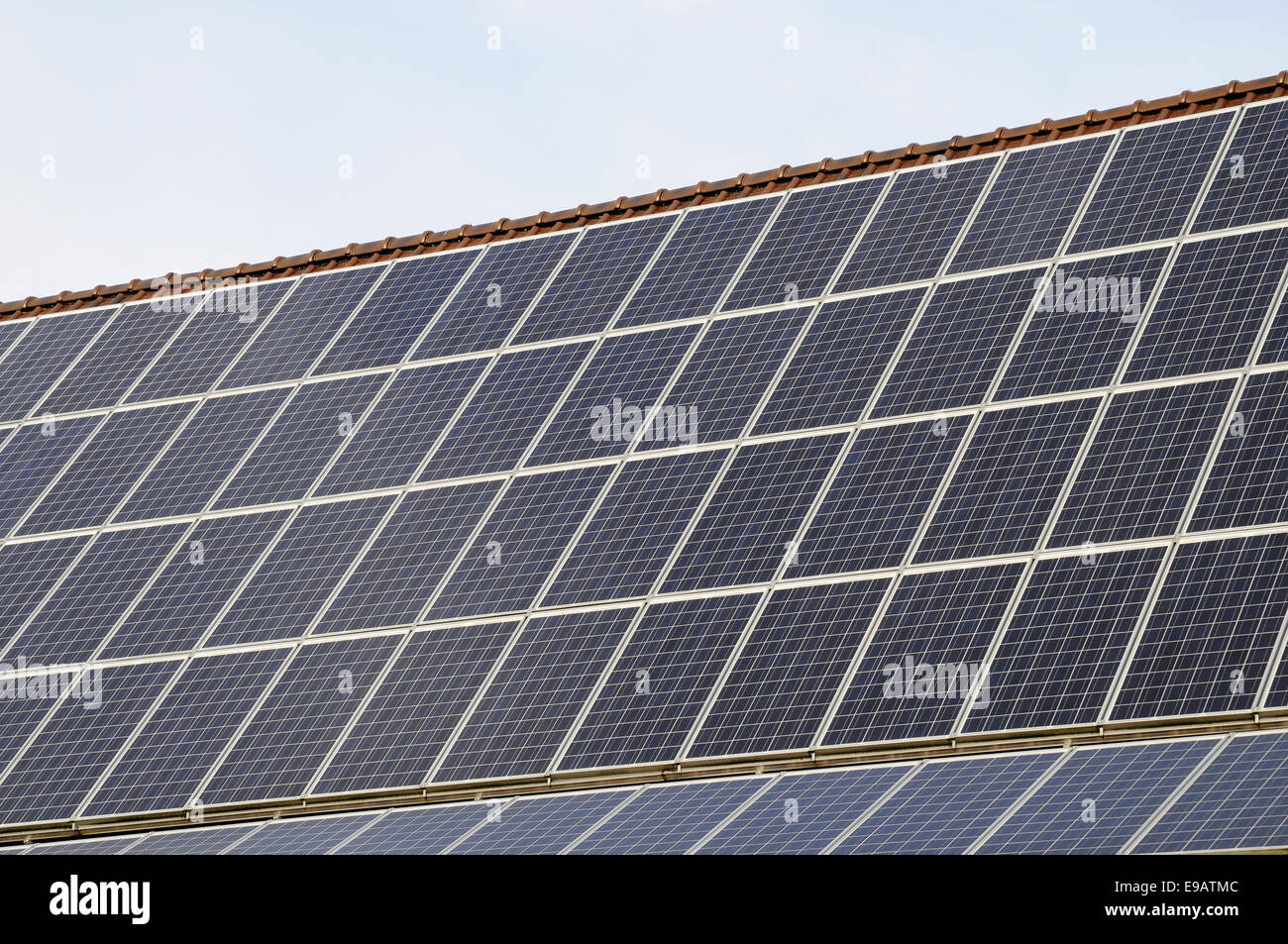 Solar plant, Muensterland area, Germany Stock Photo - Alamy