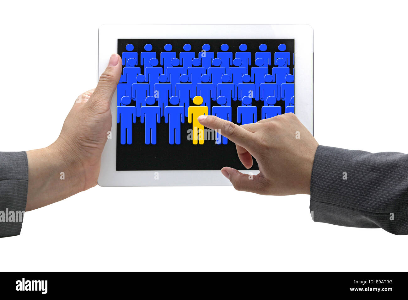 Recruitment screen Cut Out Stock Images & Pictures - Alamy