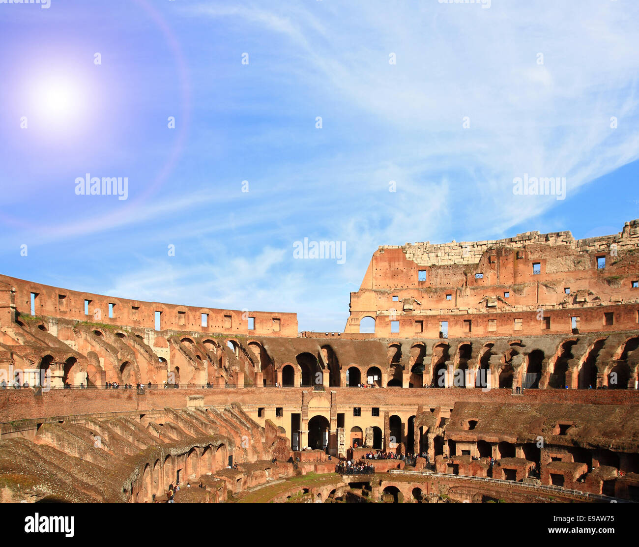 architecture of colosseum Rome Stock Photo - Alamy
