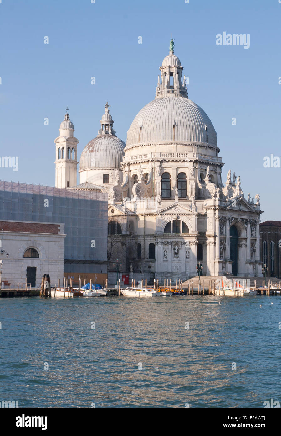 Church at Grand canal Venice Italy Stock Photo - Alamy