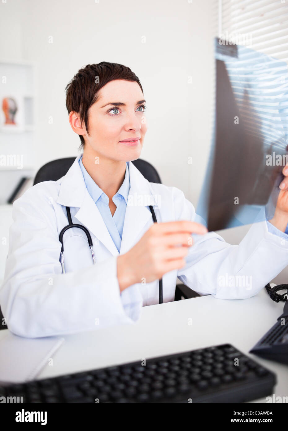 Woman short haired doctor hi-res stock photography and images - Alamy