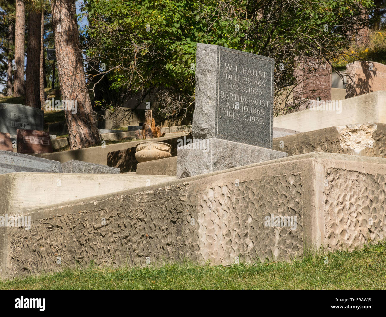 Mount Moriah Cemetery in Deadwood, South Dakota, USA Stock Photo - Alamy