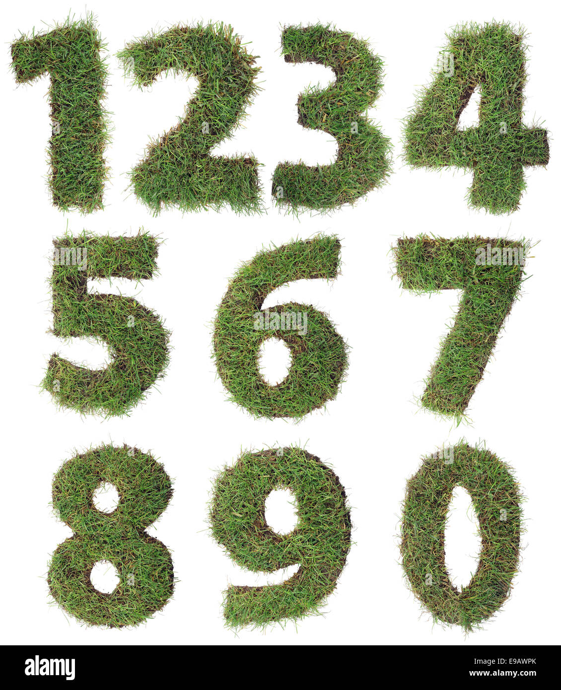 Collection numbers zero nine Cut Out Stock Images & Pictures - Alamy