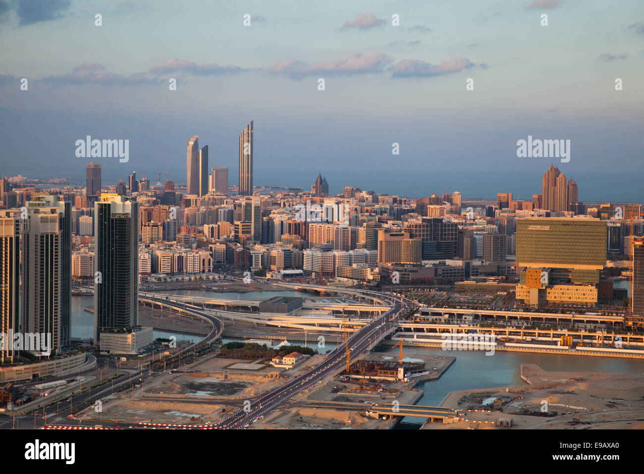 Sunrise over Abu Dhabi, the capital of UAE Stock Photo - Alamy