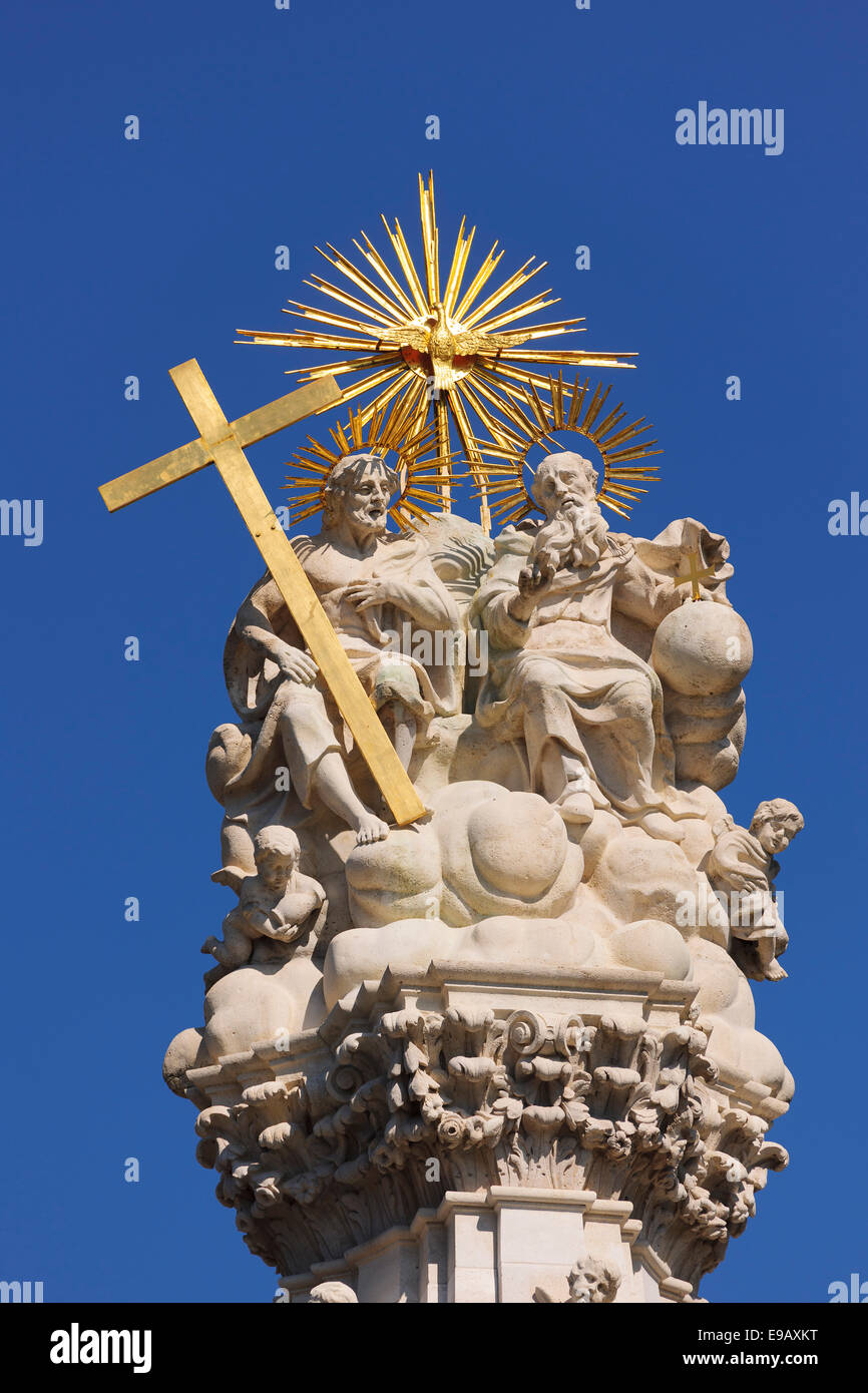 Baroque column of saint trinity hi-res stock photography and images - Alamy