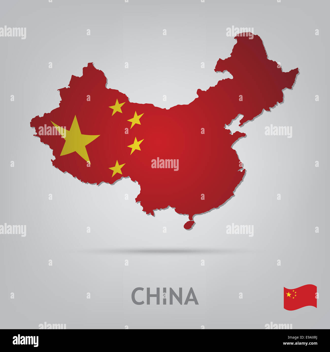 Great wall china map hi-res stock photography and images - Alamy