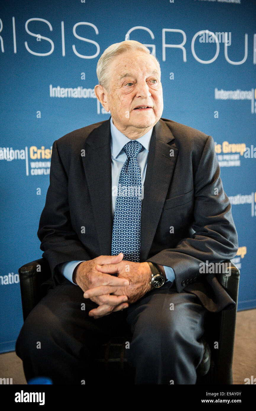 Brussels, Bxl, Belgium. 23rd Oct, 2014. Hungarian born US billionaire ...