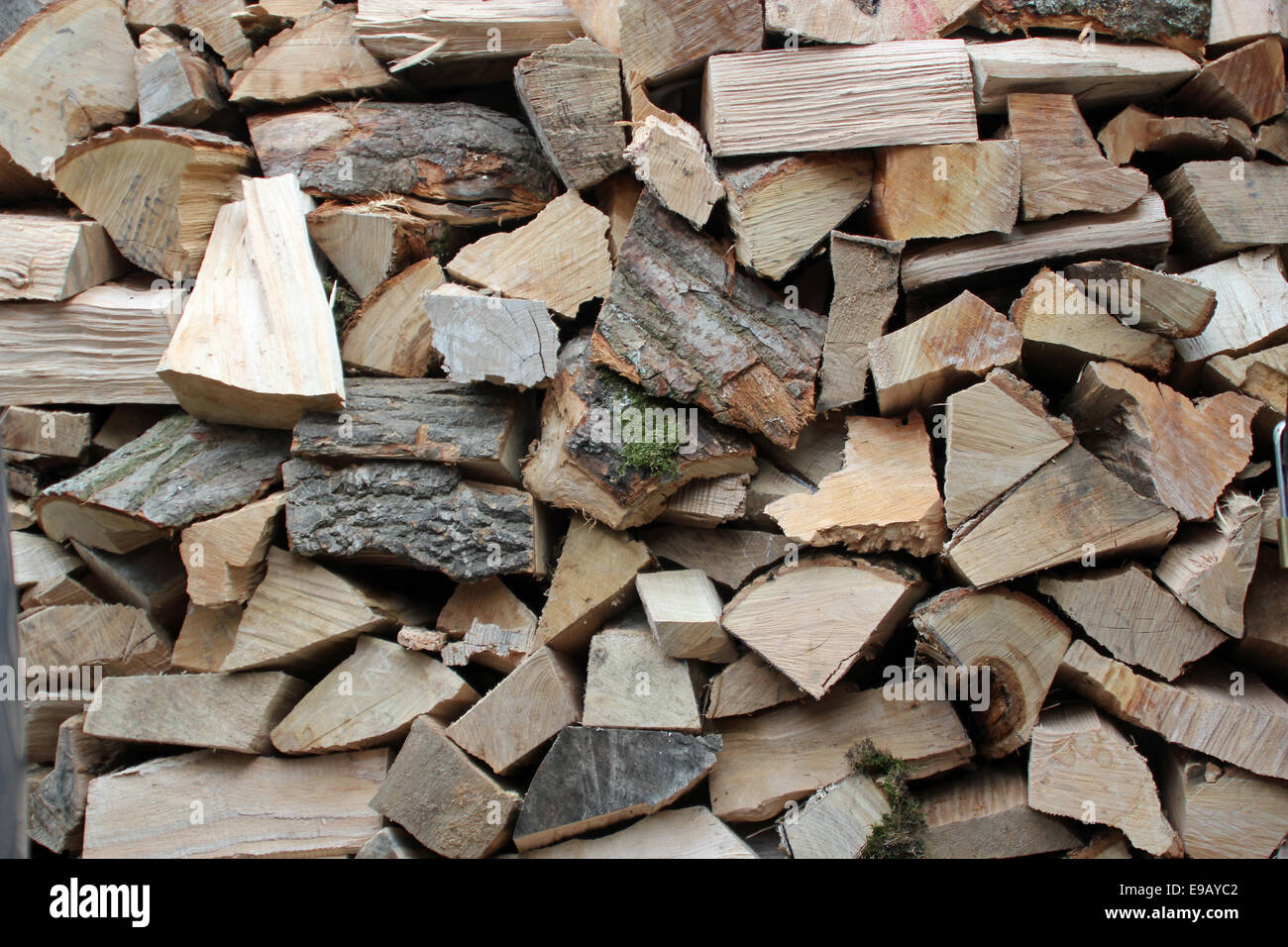 Background of a stack of logs symbolizing fire, winter and warmth Stock ...