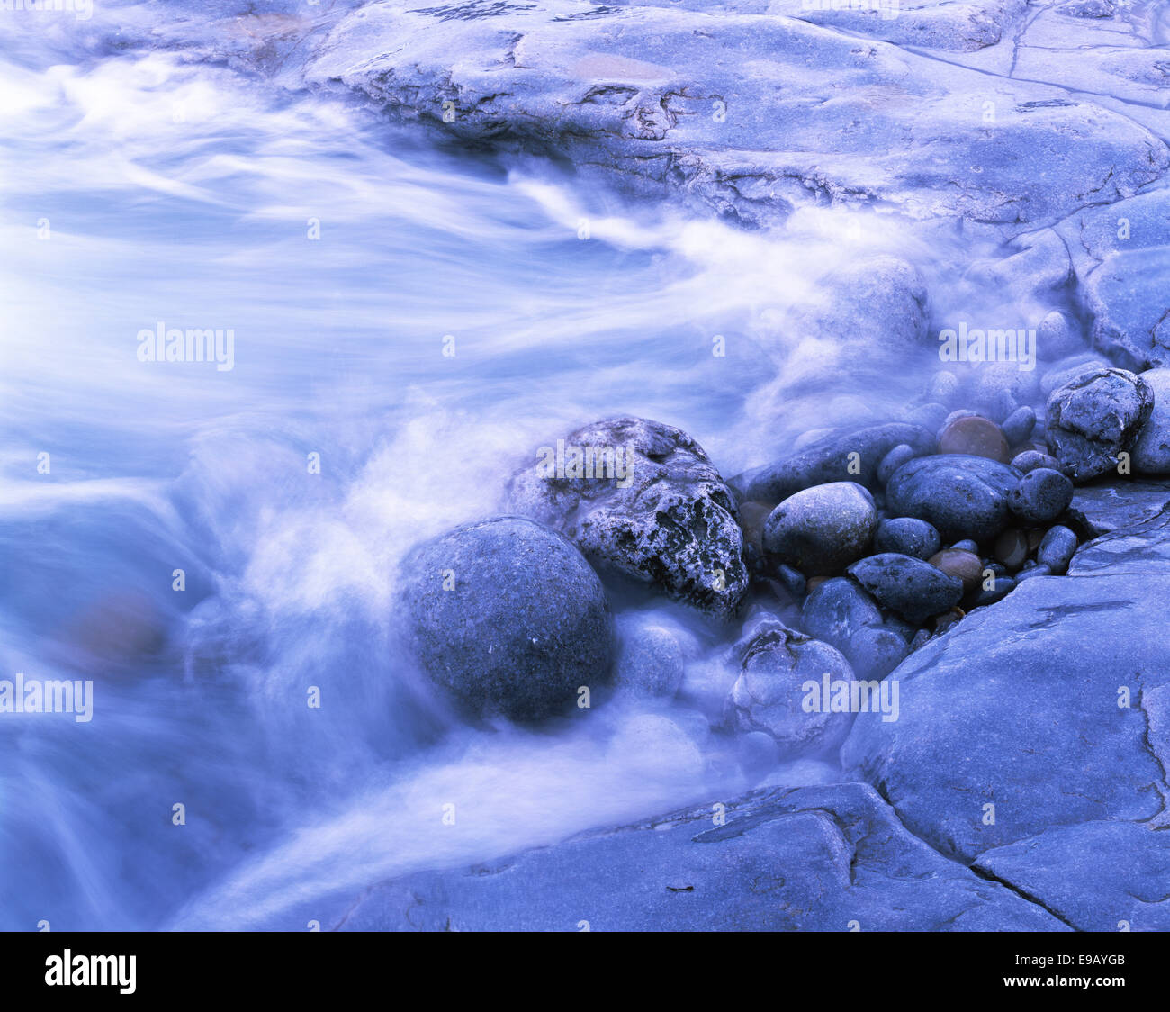 Rocks are shaped in a pool, pool with rocks, surf zone, water in motion ...