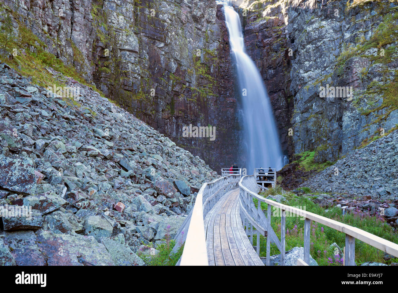 Njupeskär, the highest waterfall in Sweden, Fulufjället National Park ...