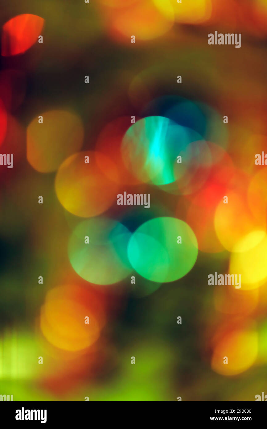 Blurred colored lights, bokeh Stock Photo - Alamy