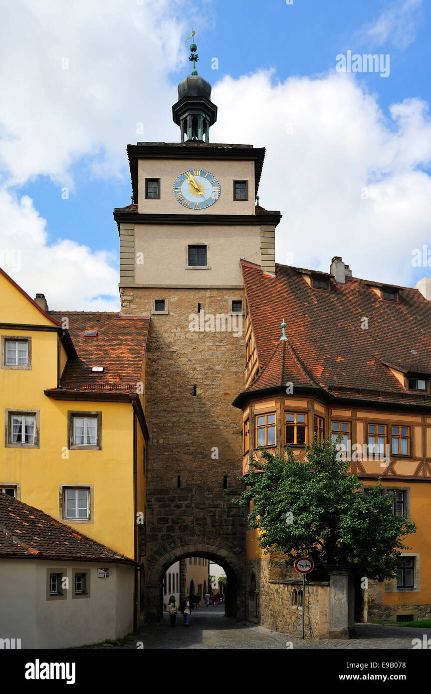 White Tower, 12th - 13th century, Rothenburg ob der Tauber, Middle ...