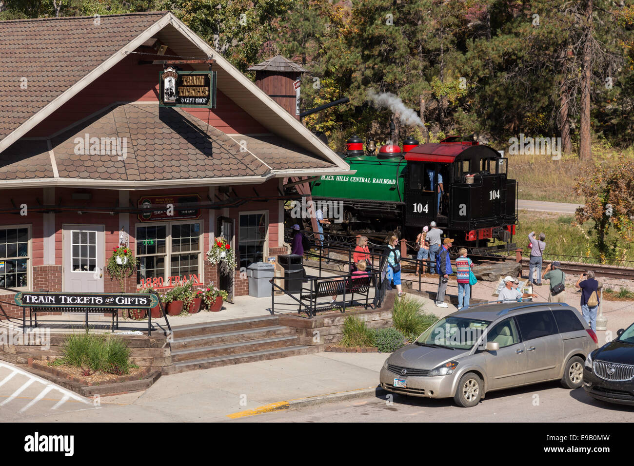 1880 Train, Black Hills Central Railroad, Keystone, South Dakota, USA ...