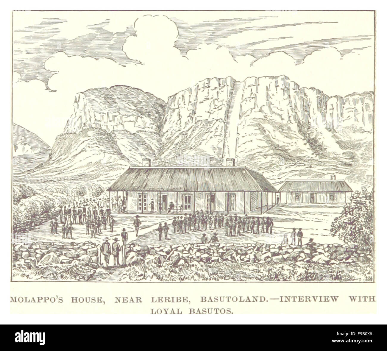 IY188 pg394 MOLAPPO'S HOUSE NEAR LERIBE, BASUTOLAND, INTERVIEW WITH ...