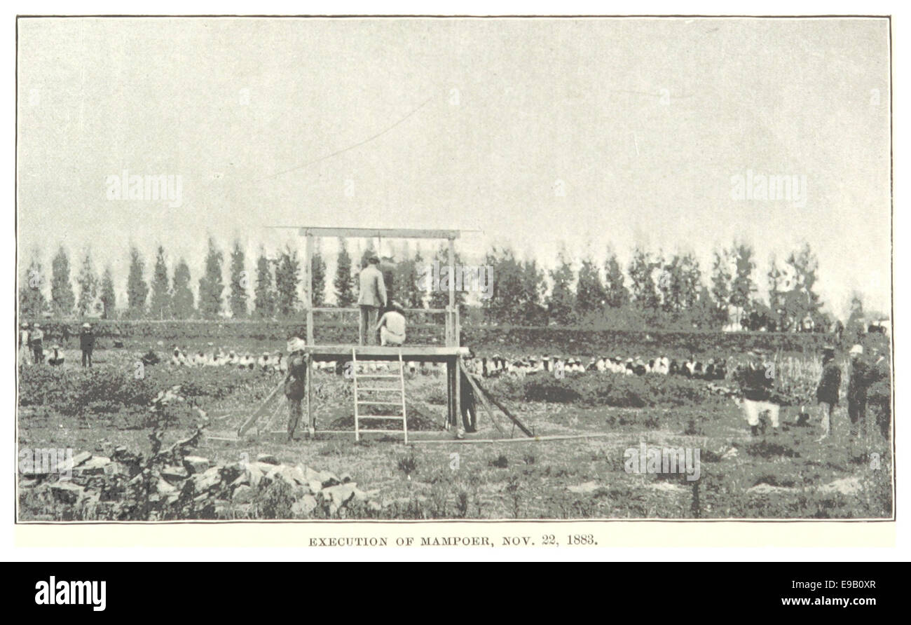 IY188 pg461 EXECUTION OF MAMPOER (18. Nov. 1883 Stock Photo - Alamy