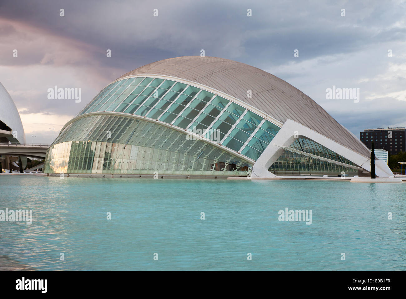 Valencia, Spain - April 30, 2013: One of the buildings (L'Hemisfèric ...