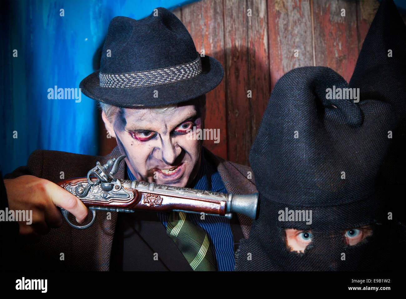 Blackburn, UK. 22nd Oct, 2014. Masked Horror & Halloween costumed ...