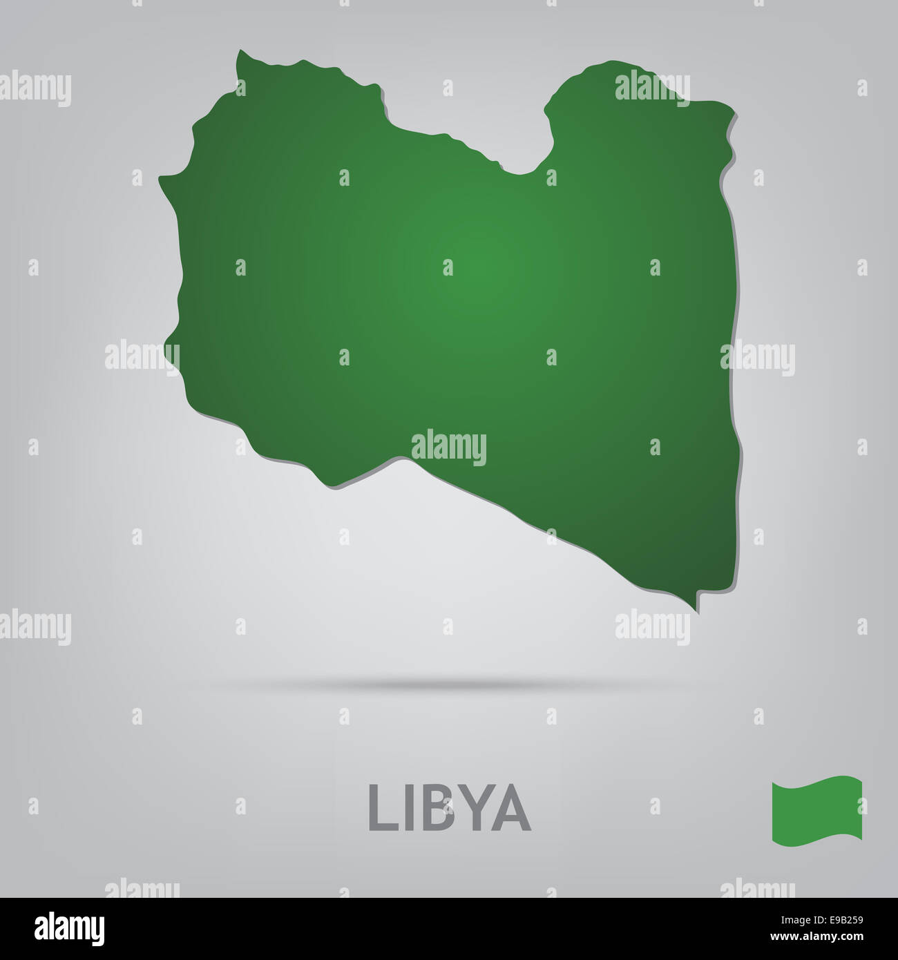 Libyan map hi-res stock photography and images - Alamy