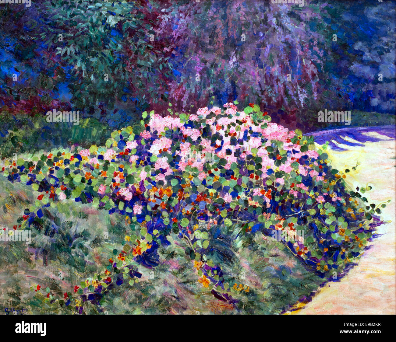 Corbeille de géraniums - Basket of geraniums by Georgette Agutte 1867 ...