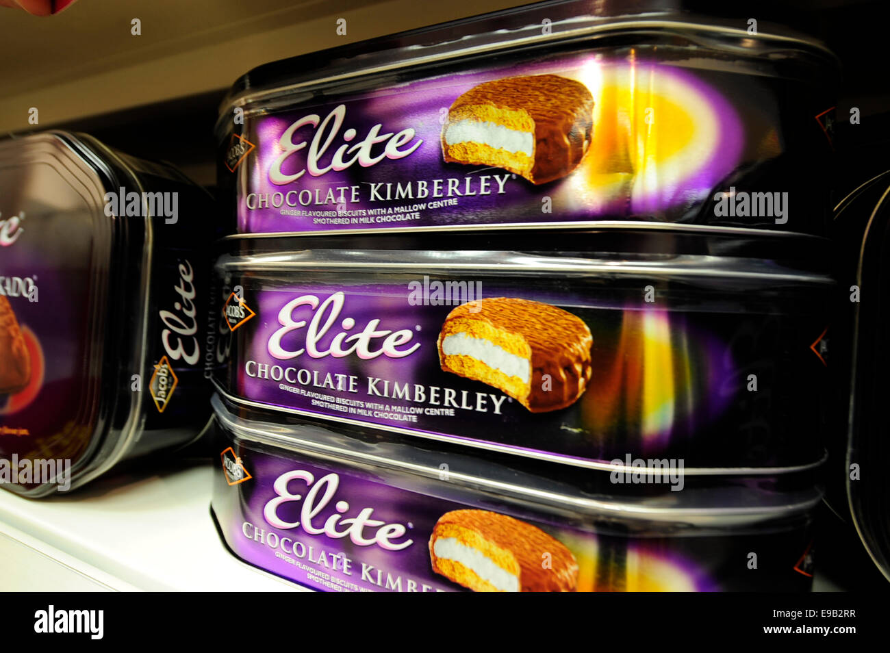 Jacobs Elite biscuit range on shelf (Newscast)(Model Released Stock ...