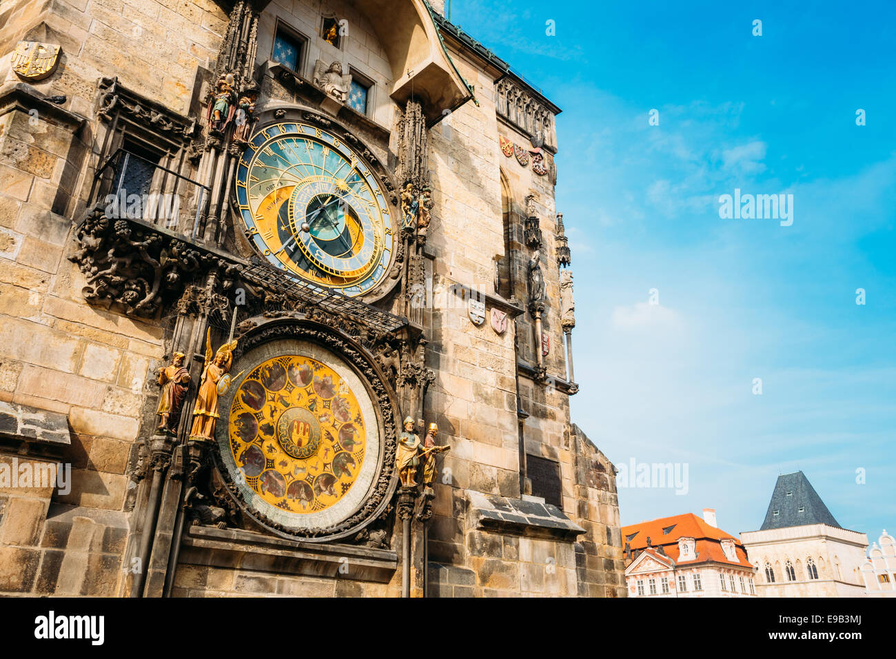 World famous astronomical clock hi-res stock photography and images - Alamy