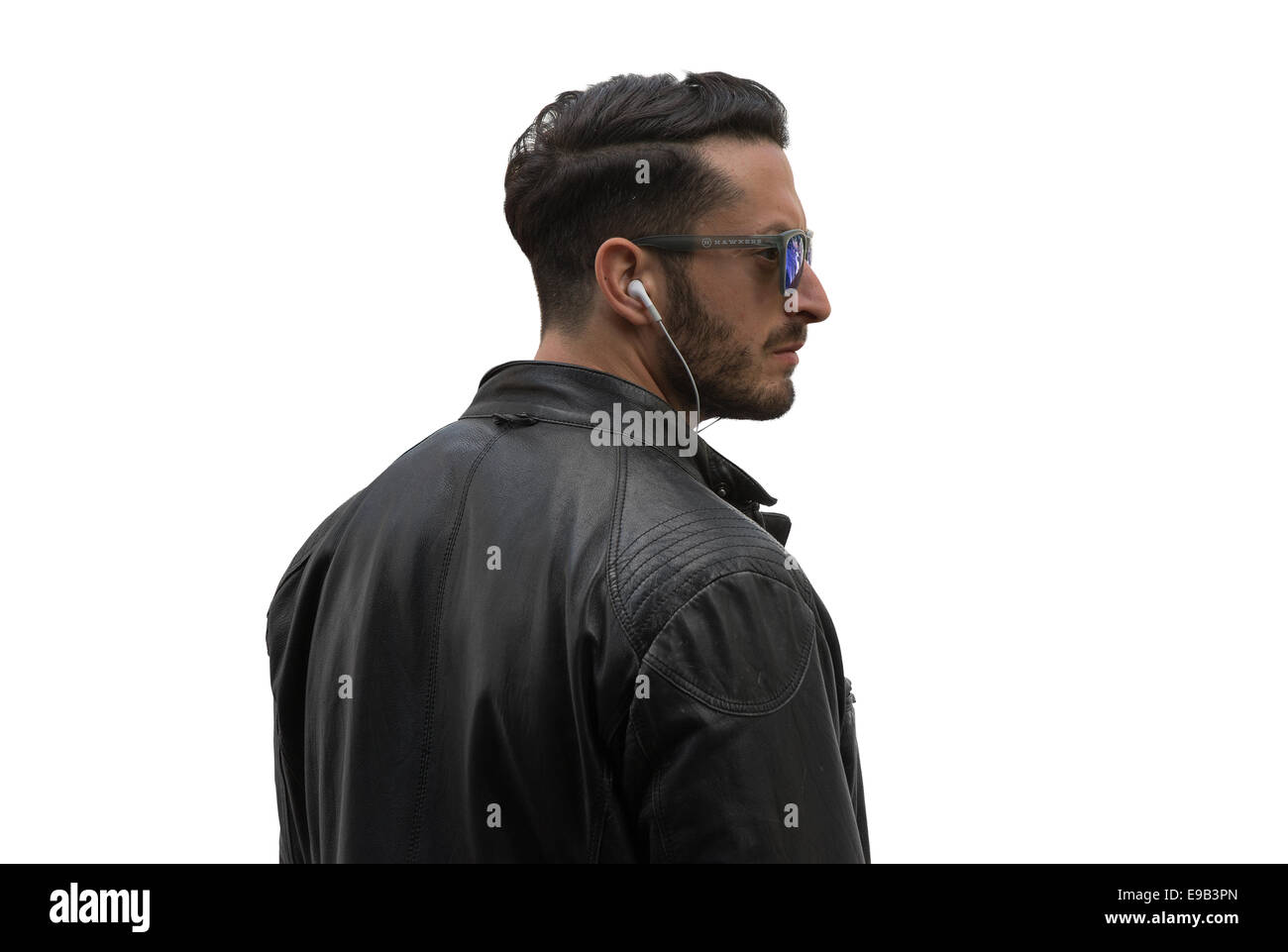 Man profile wearing jacket hi-res stock photography and images - Alamy