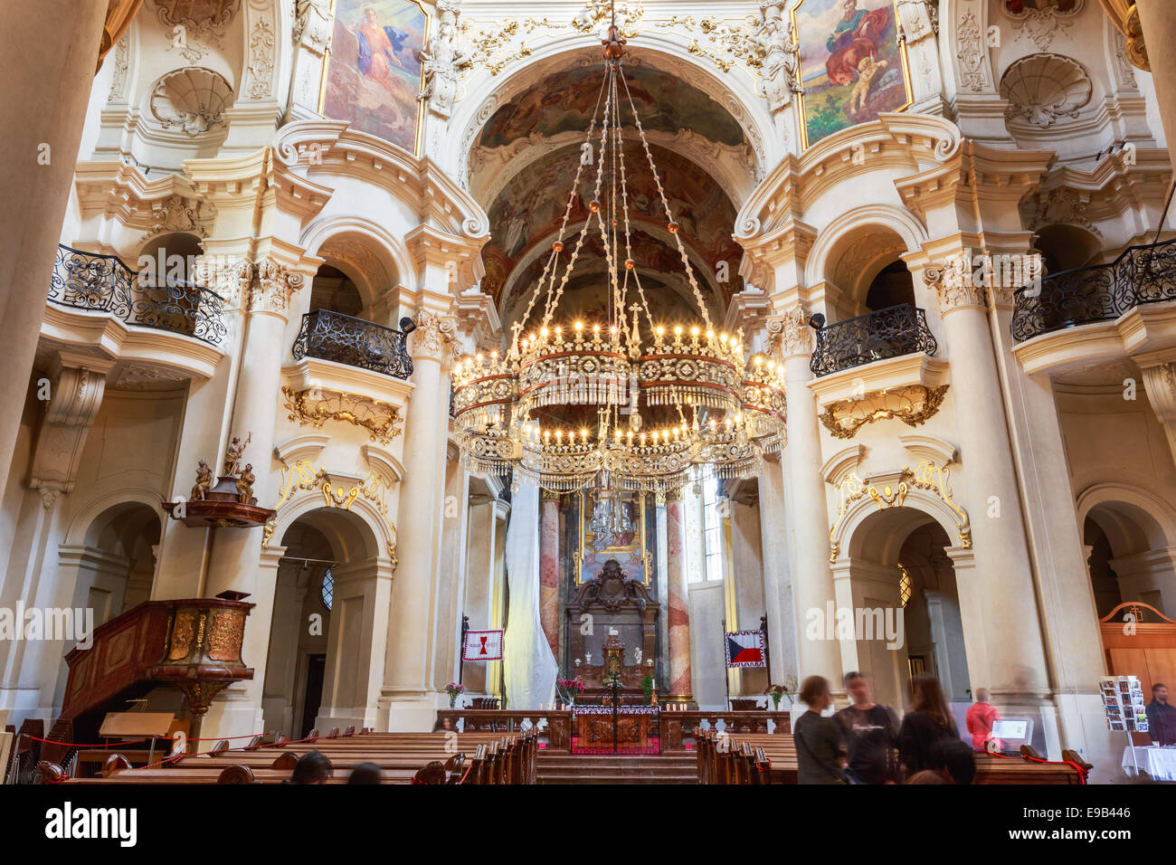 St nicholas church interior prague hi-res stock photography and images ...