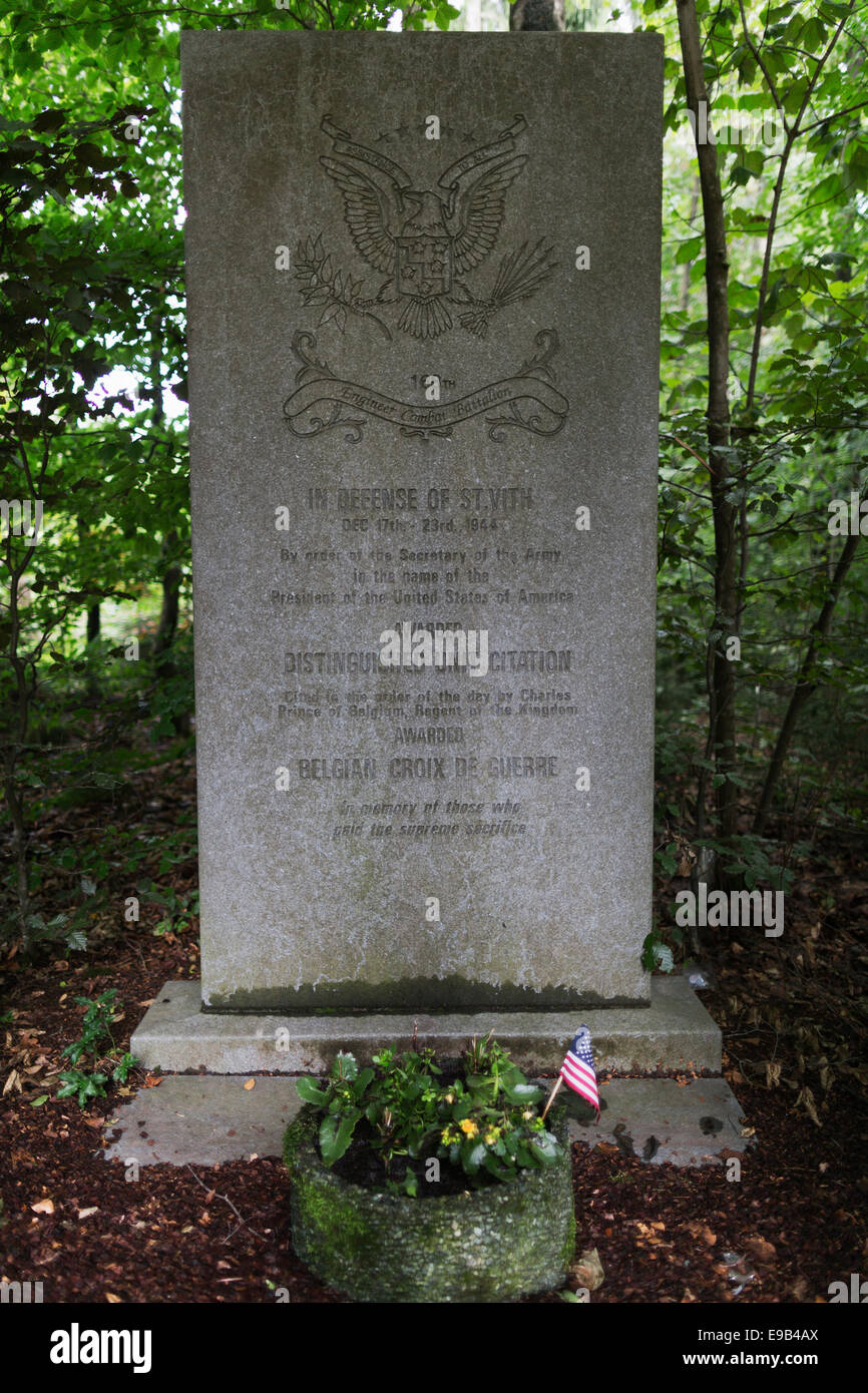 Monument for the 168th Engineer Combat Battalion Stock Photo - Alamy