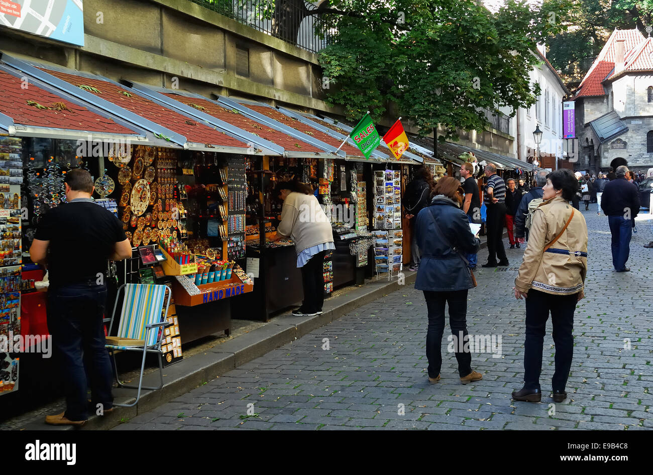 Joselov is the name of the Jewish ghetto of Prague. The stalls near the ...