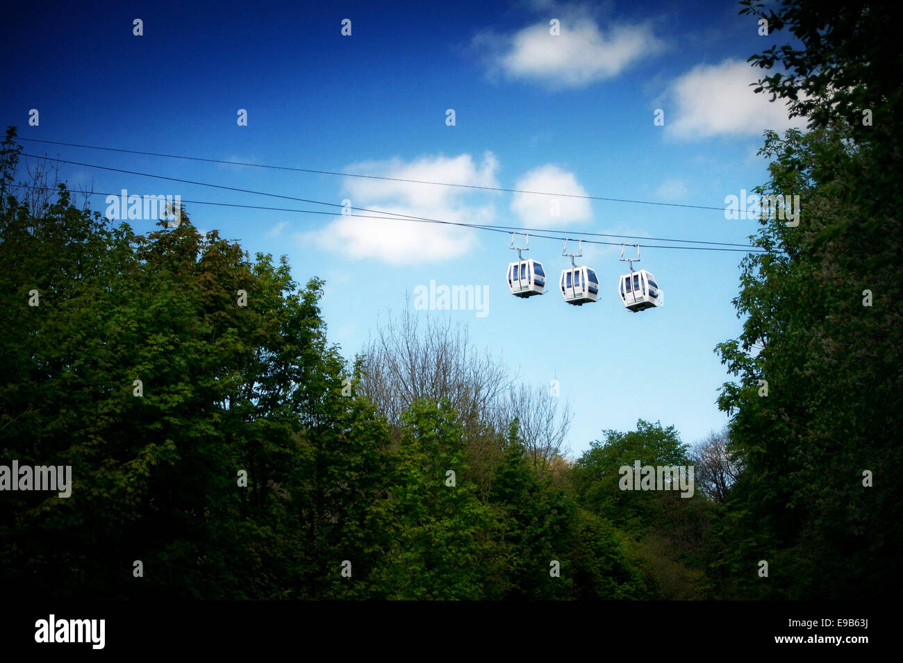 Lifts at Heights of Abraham, Matlock Bath, England Stock Photo - Alamy