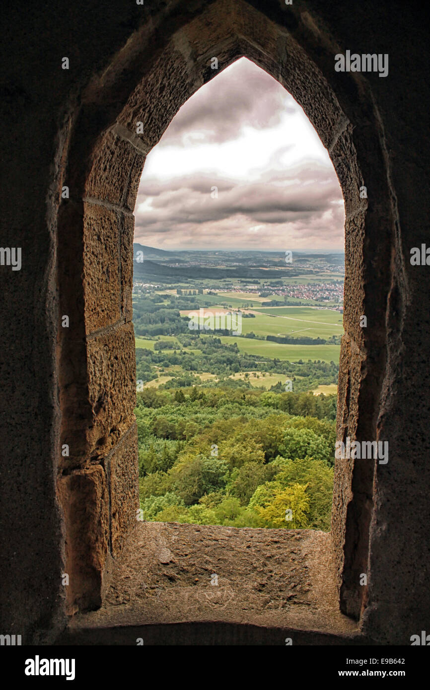 Princess castle window hi-res stock photography and images - Alamy