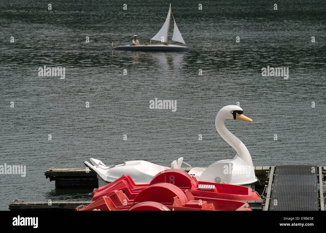 Swan sailing boats hi-res stock photography and images - Alamy