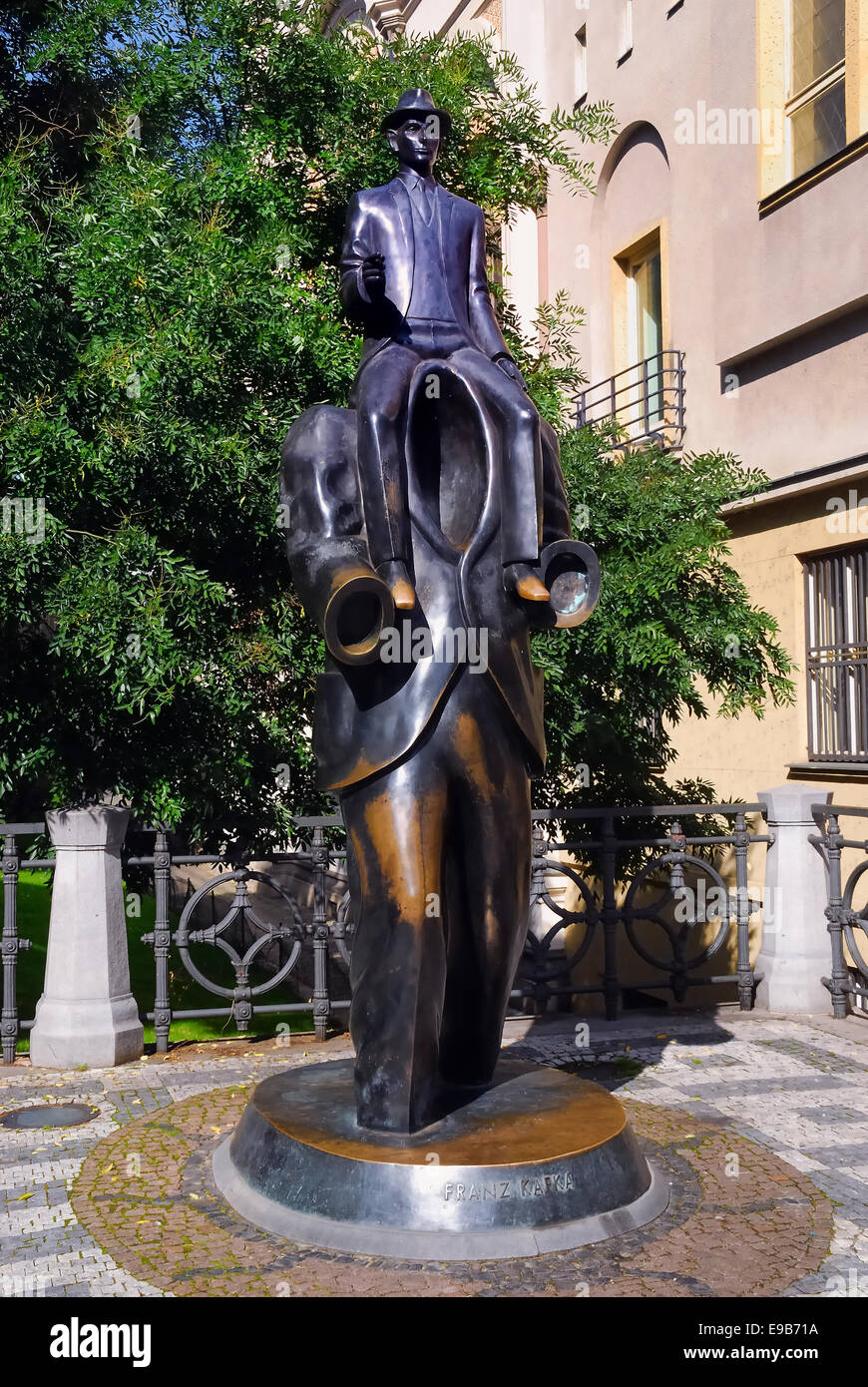 Joselov is the name of the Jewish ghetto of Prague. Franz Kafka bronze ...