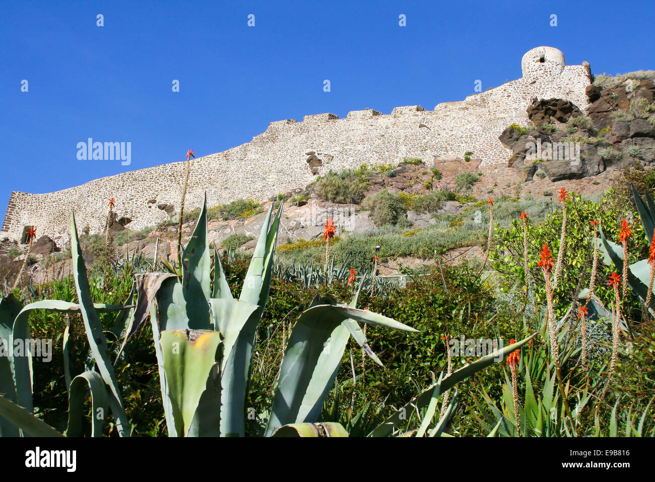 Castle in Castelsardo Stock Photo - Alamy