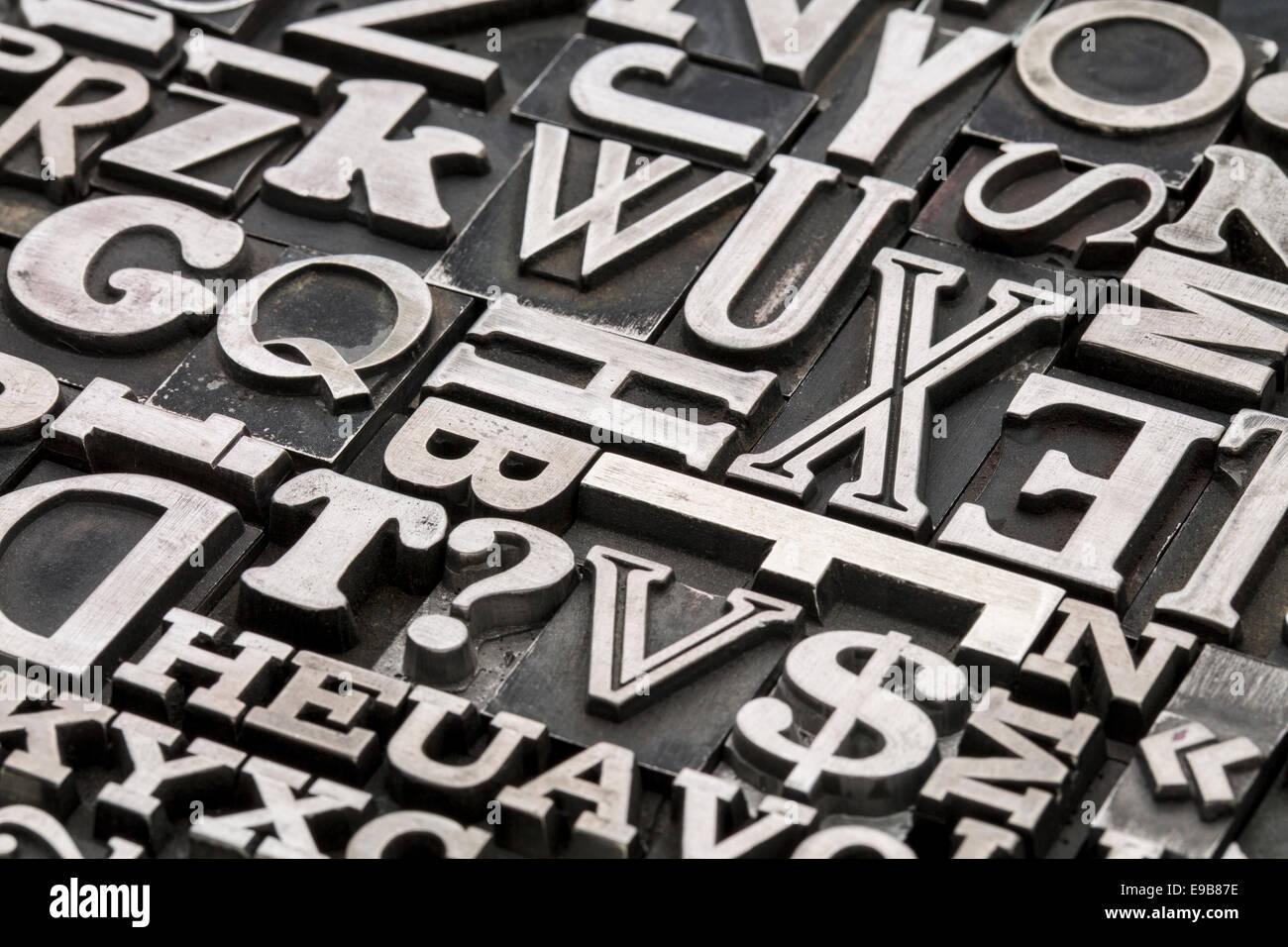 Printing Press Letter Blocks