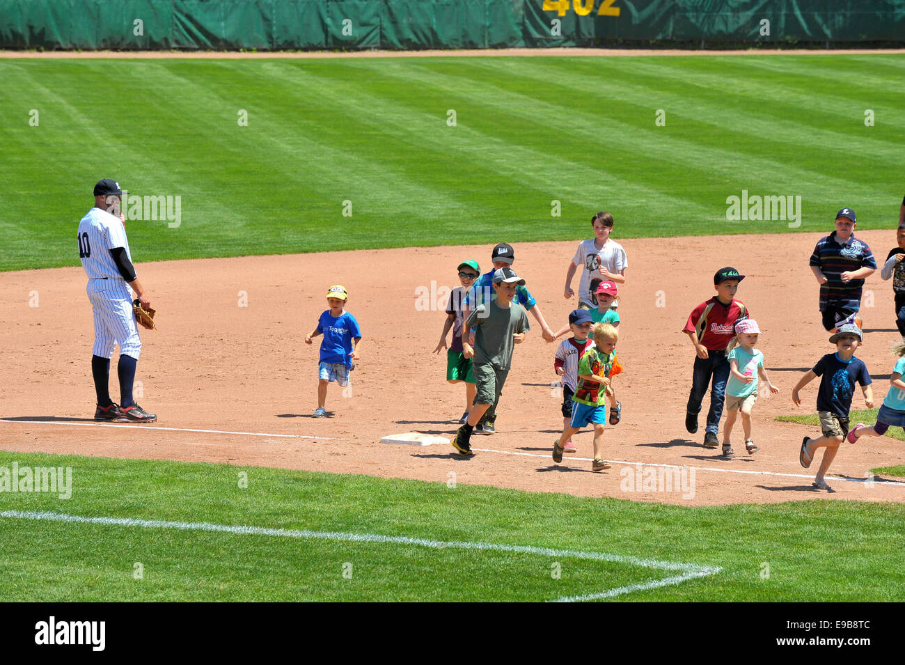 Images from a baseball game at the Labatt Memorial Park in London ...